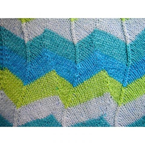 Chevron Knitted Scarf Pattern Wavy Peaks - Cool Wool Designs